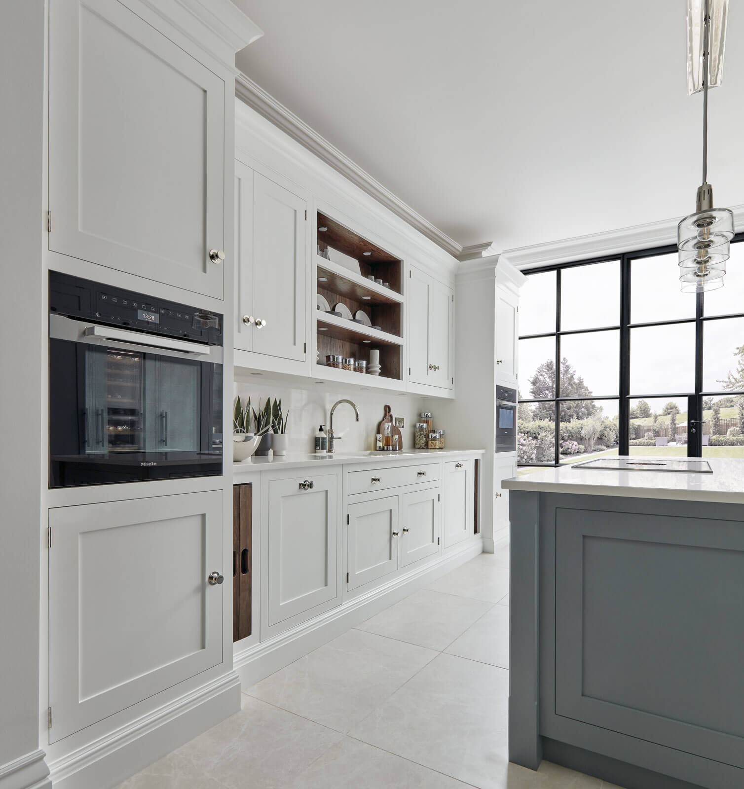 Blue Open Plan Kitchen | Fitted Kitchens | Tom Howley