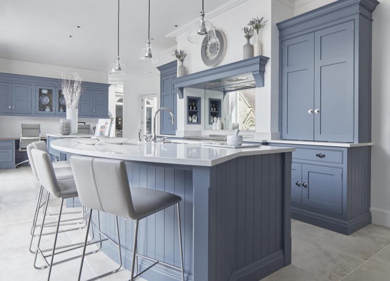 Blue Fitted Kitchen | Tom Howley