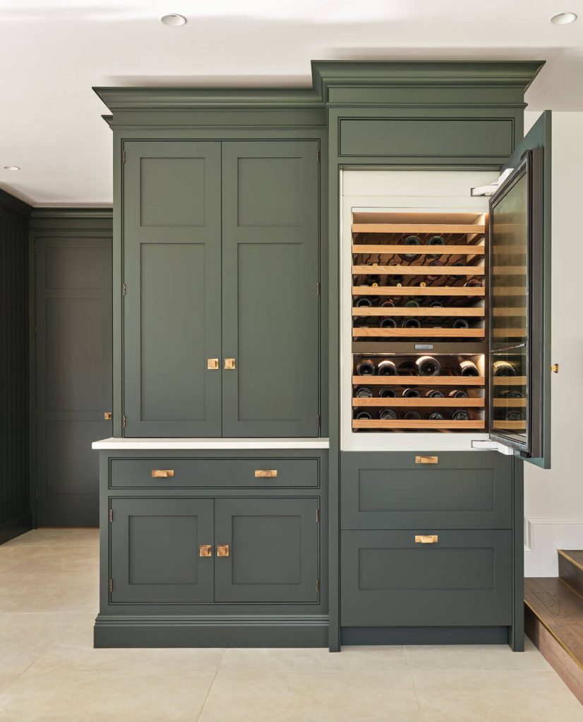 Dark Green Kitchen Bar Area | Tom Howley