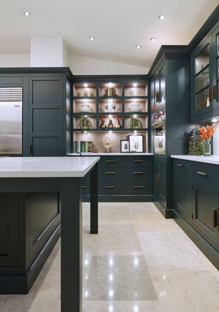 Dark Green Shaker Style Kitchen | Tom Howley