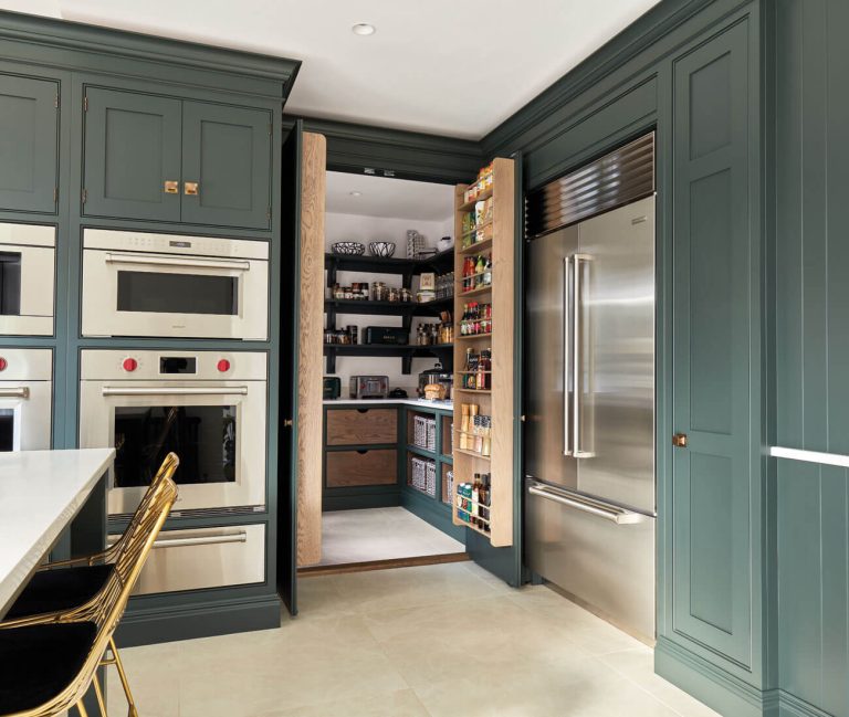 Dark Green Hidden Pantry | Tom Howley
