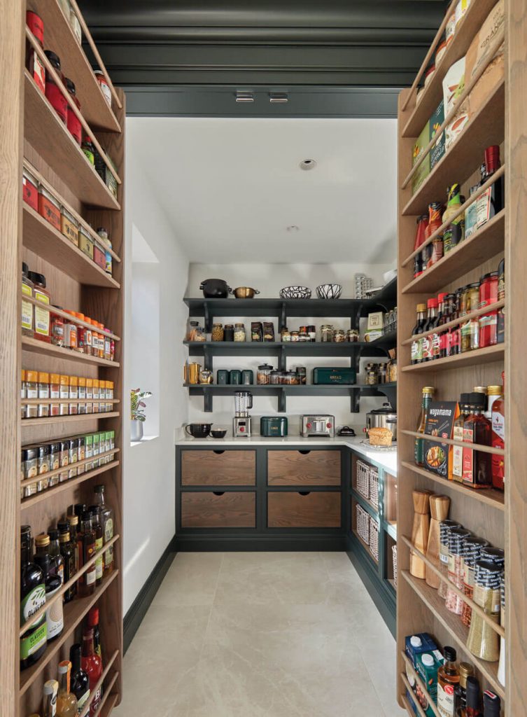 Dark Green Hidden Pantry | Tom Howley