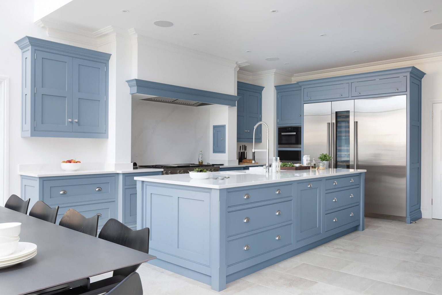 Light Blue Shaker Kitchen | Fitted Kitchen | Tom Howley