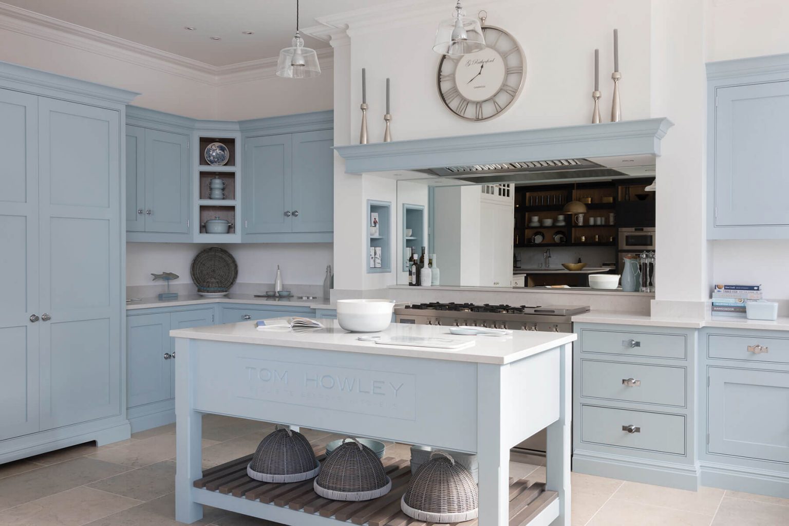Light Blue Traditional Shaker Kitchen | Tom Howley