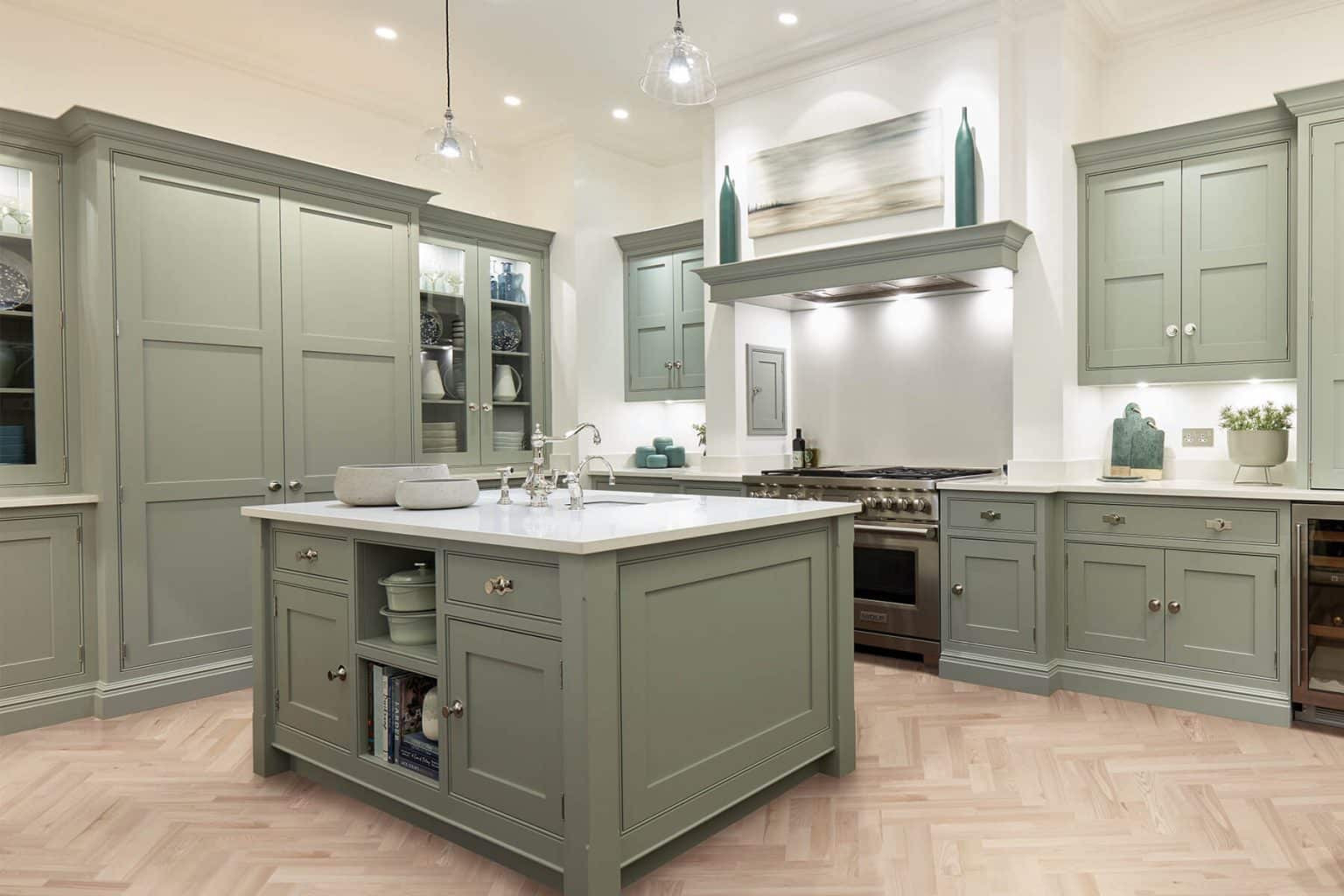 Sage Green Shaker Kitchen | Tom Howley