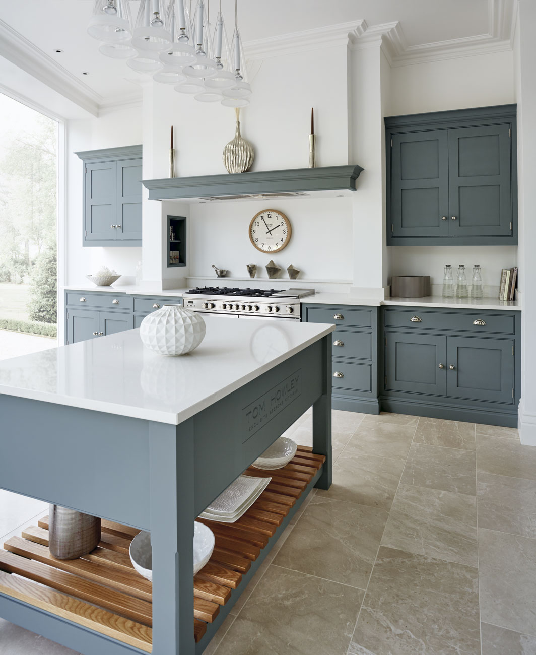Elegant Blue Shaker Kitchen | Blue Shaker Kitchens | Tom Howley