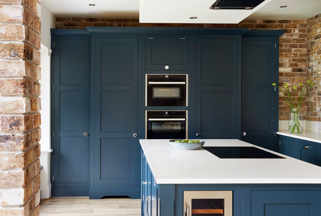 A Refreshingly Modern Take on a Classic Blue Kitchen Design