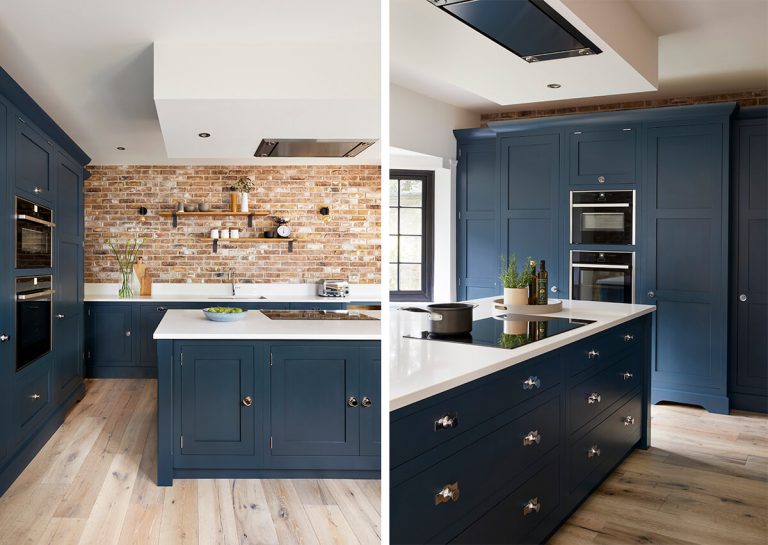 A Refreshingly Modern Take on a Classic Blue Kitchen Design