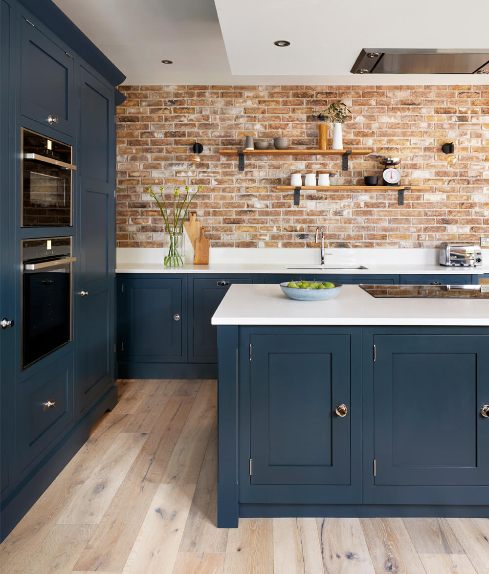 Real Homes: Modern Blue Butler Kitchen