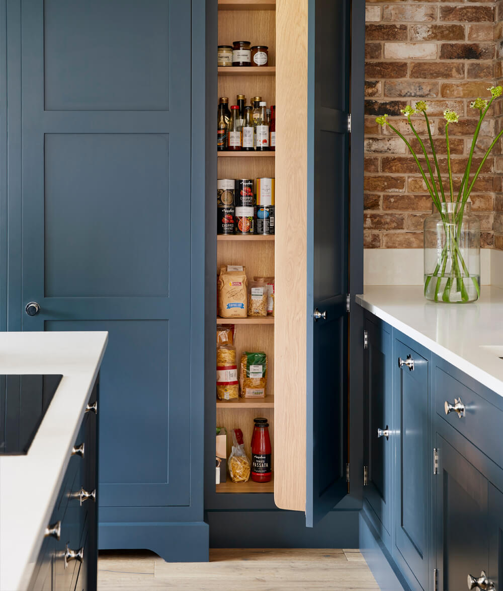 Real Homes: Modern Blue Butler Kitchen