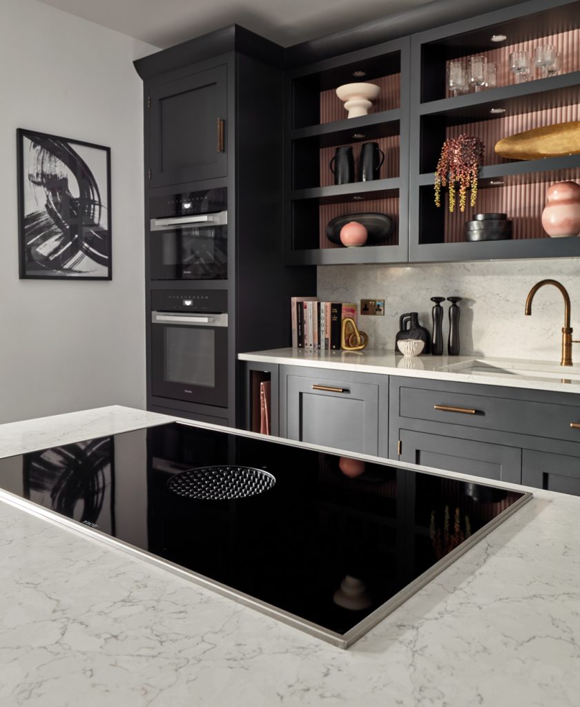 Black and Pink Kitchen | Tom Howley