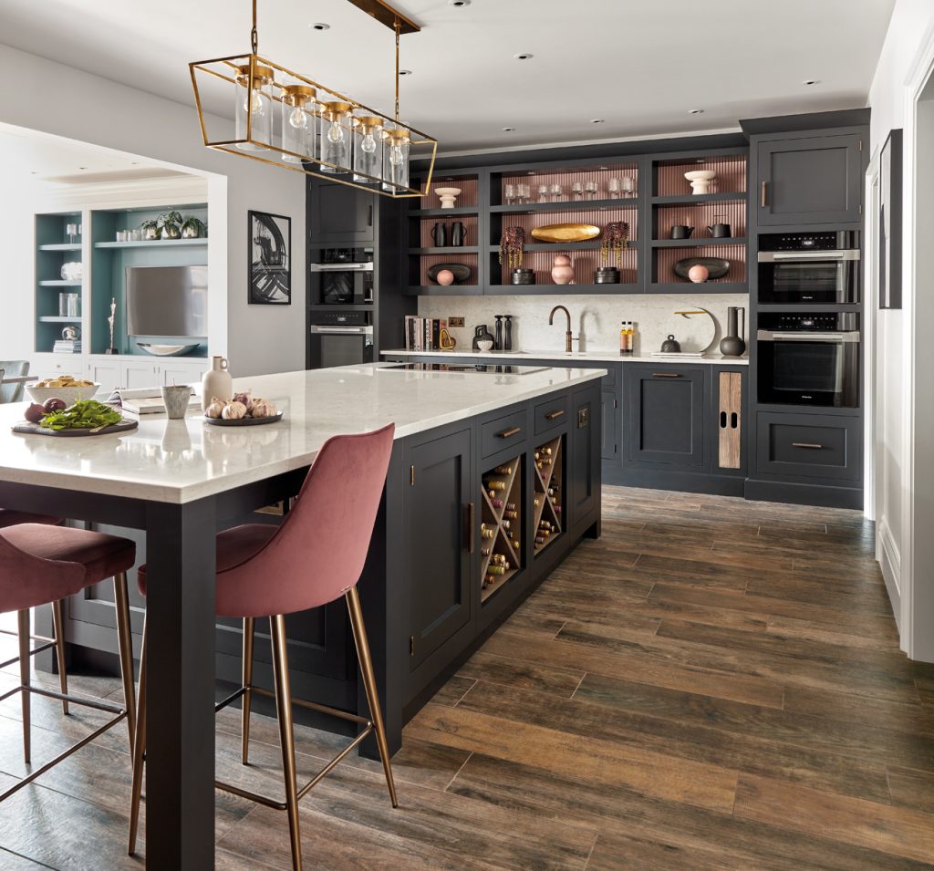 Black and Pink Kitchen | Tom Howley