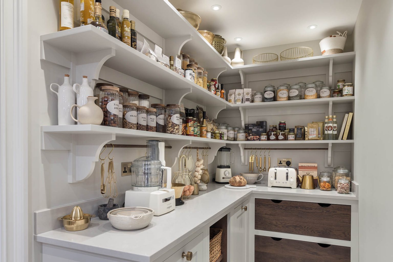 Neutral Walk-in Pantry | Tom Howley